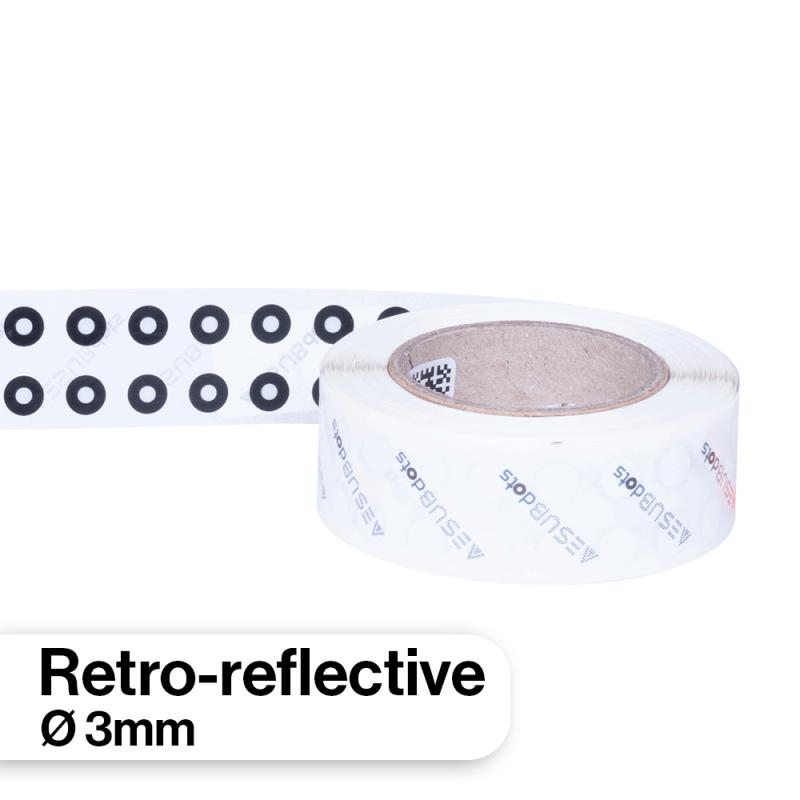 AESUBdots - Retro-reflective targets 3mm - Laserscanning Europe Online Shop