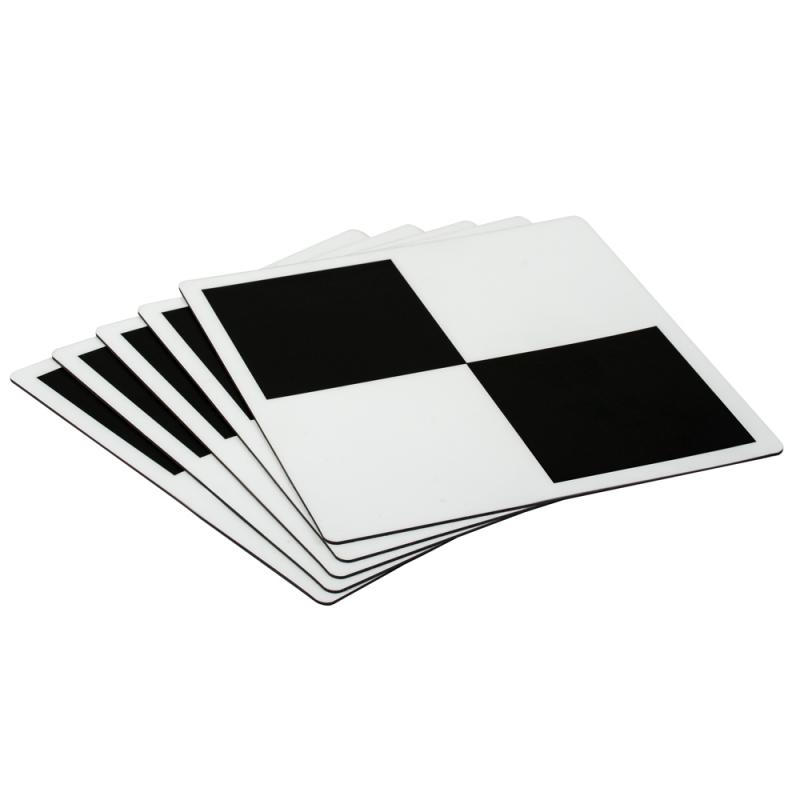 5 magnetic checkerboard targets as a set 10cm x 10cm - Laserscanning Europe