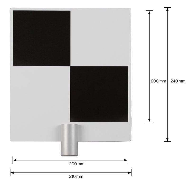 Small laser scanner checkerboard target - Laserscanning Europe Online Shop