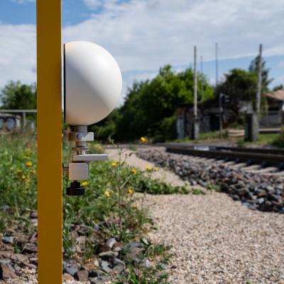 Set of 6 Deutsche Bahn reference spheres Flexi 145mm in a case - Laserscann