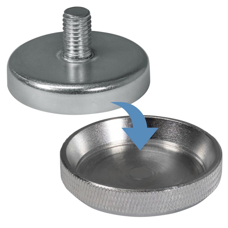 Adapter M8 male thread - Magnetic centering disk - Laserscanning Europe Onl