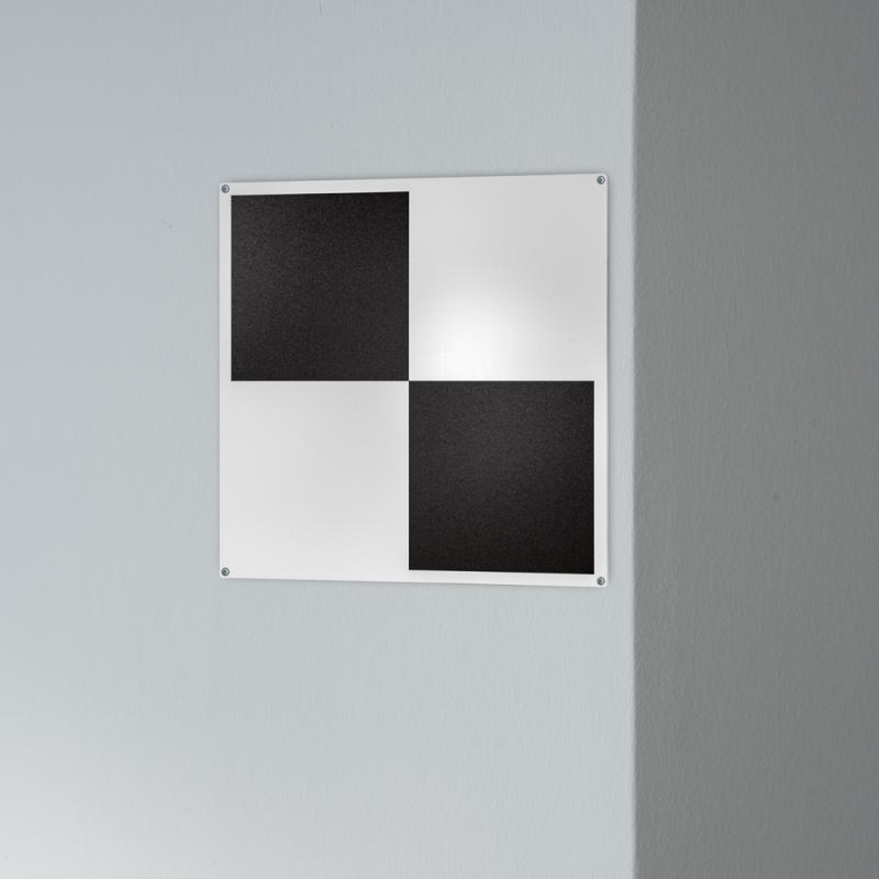 Checkerboard-Target als dauerhafte Passmarke in verschiedenen Größen - Lase