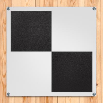 Checkerboard target as a permanent reference marker in various sizes - Lase