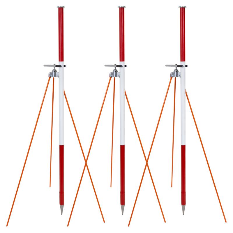 Set consisting of 3 ranging poles with ranging pole strut support wit ...