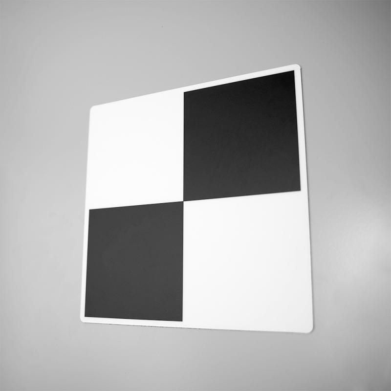 Set aus 5 magnetischen Checkerboard Targets 20 cm x 20 cm - Laserscanning E